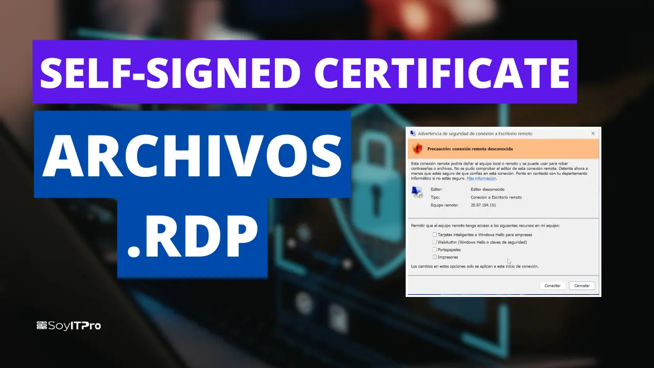 Eliminar advertencia de RDP en Windows 11 por Regedit · SoyITPro